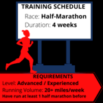 4 Week Half Marathon Training Plan For The Last Minute Half Marathoner